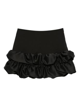 Sandro minijupe à bords volantés - Noir