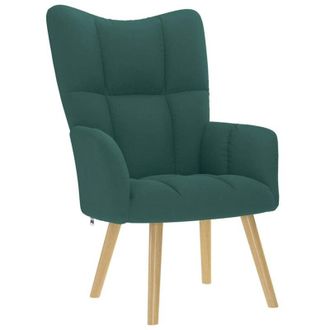 vidaXL Relaxsessel Dunkelgrün Stoff Vidaxl