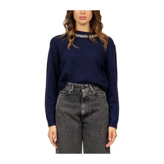 Semicouture Damen, Strickwaren, Blau, LGr&ouml;&szlig;e