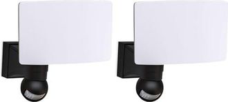 B.K.Licht Aussenlampe mit Bewegungsmelder, D&auml;mmerungssensor, schwenkbar, Wandlampe, Wandleuchte aussen, LED Strahler, Au&szlig;enleuchte, Au&szlig;enwandleuchten, Au&szlig;enbele