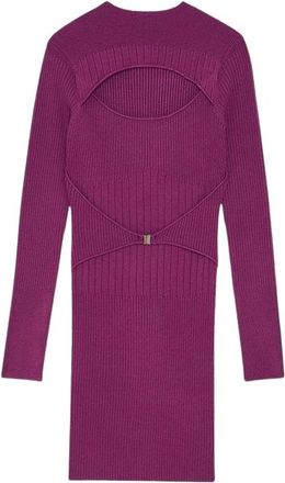 Patrizia Pepe Femme, Robes, Violet, Taille: 38 FR Robe en maille