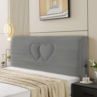 Generic Bett Kopfteil Bezug/&Uuml;berzug, Kopfteilbezug F&uuml;r, Stretch Husse Staubdicht, Bettkopfteil Hussen F&uuml;r Gepolsterte(A,220cm/86inch)