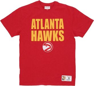 Mitchell & Ness Atlanta Hawks NBA Tee Legendary Collection - - Tops - Herren - Rot - S
