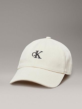Calvin Klein Baseballcap Mit Monogramm-stickerei - Bone White - Damen - Einheitsgr&ouml;&szlig;e