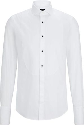 HUGO BOSS Homme, Chemises, Blanc, Taille: S Chemise Popeline de Coton Coupe Slim