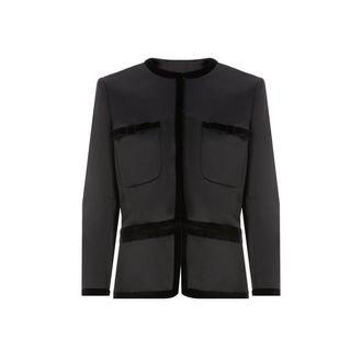 Givenchy Satinjacke in Schwarz