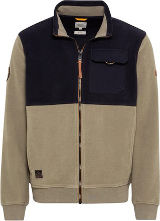 Camel Active Herren Fleecejacke aus recyceltem Polyester Khaki, Menswear-XXL