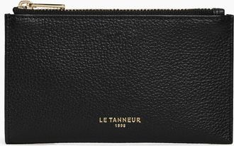 Le Tanneur Etui cl&eacute;s zipp&eacute; Albertine en cuir grain&eacute;