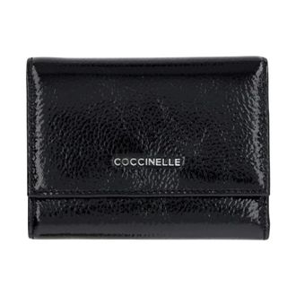 Coccinelle Femme, Accessoires, Noir, Taille: ONE Size Petit portefeuille en cuir