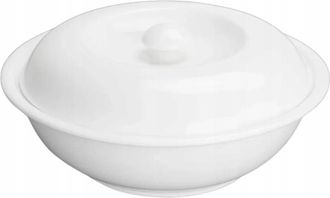 Wilmax England Wilmax - Schale aus Porzellan - 1700ml - Salatschüssel - Weißer Schüssel für Snacks, Salat - Ø 26cm- Obstschale - Müsli-Schale - Elegant und Kratzfest