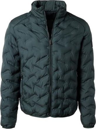 Pierre Cardin Futureflex Blouson Veste matelassée pour homme | Veste dextérieur pour homme | Blouson | Col montant | Fermeture éclair | Coupe moderne, Green Gables 