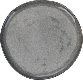 Villa D'Este Home Tivoli The Market H Speiseteller aus Steinzeug, Grün meliert, 6 Stück