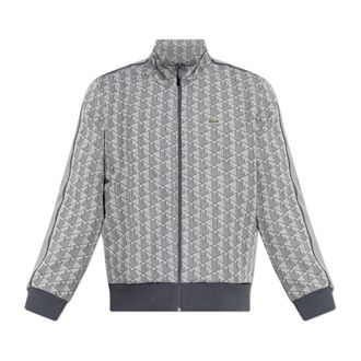 Lacoste Monogram Sweatshirt - - Sweatshirts & Hoodies - Herren - Grau - 3XL