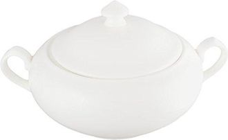 Wilmax England Wilmax WL-992491/1C Porzellan Terrine, Weiss, 2800mL Kapazit&auml;t