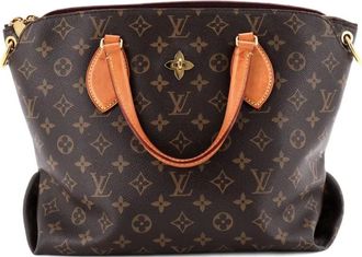 Louis Vuitton Flower Zipped Tote Monogram Canvas MM shoulder bag - Braun