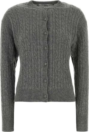 Gimaguas cardigan Rina en maille torsadée - Gris