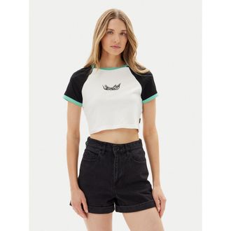 Volcom T-Shirt Alix 2 B3512506 Wei&szlig; Slim Fit