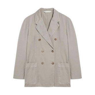 Palm Angels Blazer Double-Boutonn&eacute; - Femme - Vestes - Beige - Taille: 36 FR