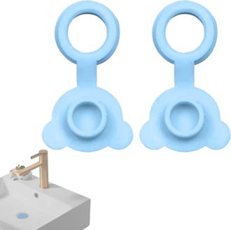 Generic Silikon-Abflussstöpsel - 2 x Bären-Wannenstöpsel, auslaufsicherer Badewannenstöpsel, einfach zu montierende, weiche Universalstöpsel, niedliches Kinde