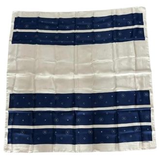 Chanel Pre-owned Silk Square Scarf - - Pre-owned - Damen - Blau - ONE SIZE