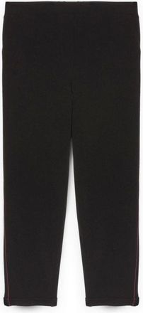 Fiorella Rubino Femme, Pantalons, Noir, Taille: 42 FR Joggers avec galon lat&eacute;ral