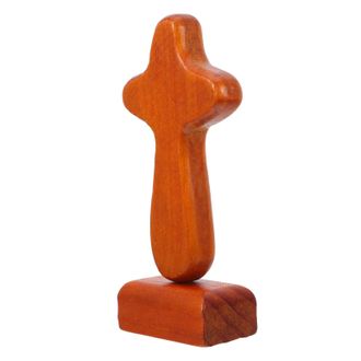 Valiclud Holz Tischkreuz mit Magnetfu&szlig; Handgefertigte Kompakte Christliche Gebetsdekoration f&uuml;r Zuhause Kirche und B&uuml;ro Rustikale Spirituelle Wohnaccessoire