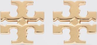 Tory Burch Icon-Ohrstecker aus Messing mit Double-T-Monogramm-Logo