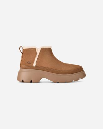 UGG Classic Calimuze Ultra Mini Boot f&uuml;r Damen in Brown, Gr&ouml;&szlig;e Leder
