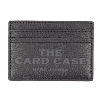 Marc Jacobs Womens Leather Card Case Black Cowhide Wallet
