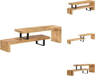 vidaXL Vidaxl - TV-Lowboard Massivholz Mango - TV-Schrank - Holzmöbel - Mangoholz - Vintage Stil - Wohnzimmer Dekoration
