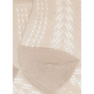 Dor&eacute; Dor&eacute; Socquettes ajour&eacute;es en fil d&Eacute;cosse en coton m&eacute;lang&eacute;