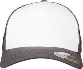 Flexfit (FLEYK Mesh Colored Front Mixte, Gris foncé/Blanc, L/XL