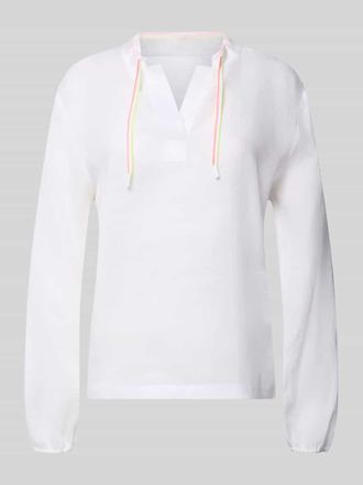 Marc Cain Regular Fit Bluse mit V-Ausschnitt und Tunnelzug