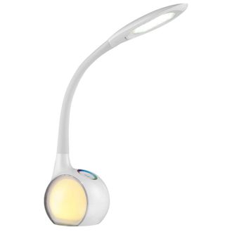 Globo Lighting LED Schreib Tisch Lampe wei&szlig; TOUCH DIMMER Wohn Zimmer Beistell Flexo Lese Leuchte Globo 58278