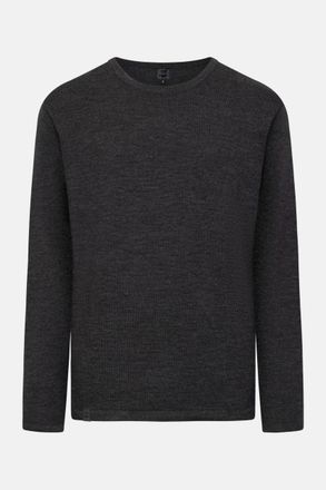 Hanseheld Herren Strickpullover Merino Anthrazit Grau