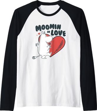 Moomin In Love Moomintroll Herz Raglan