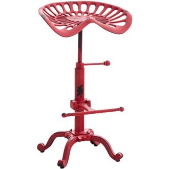 Clp Tabouret de bar Butch au style industriel Rouge