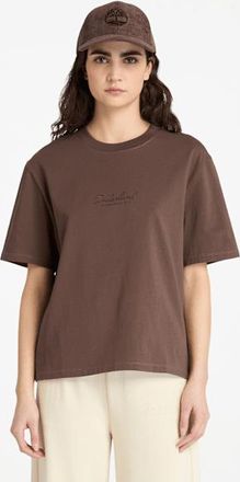 Timberland Lush Comfort Kurzarm-T-Shirt für Damen in Braun, Damen, Braun, Größe