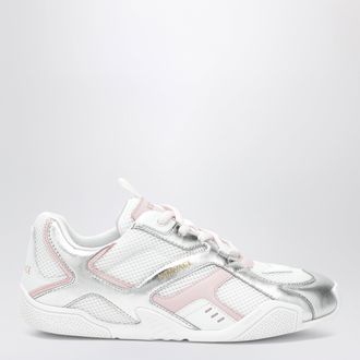 Versace Galaxia silberne Sneakers aus Mesh und Leder