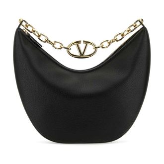 Valentino Garavani VLogo Moon Medium Hobo Bag - - Bags - Damen - Schwarzk - ONE SIZE