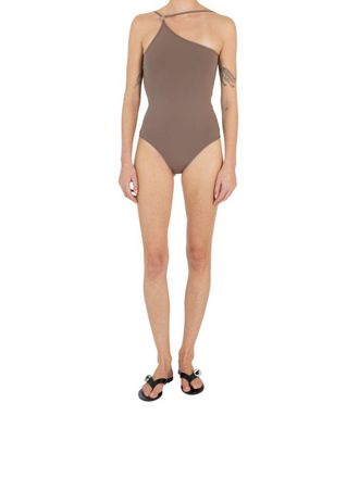 Coperni Womens One-Piece Swimsuit Brown Polyamide Swimwear Sea Clothing