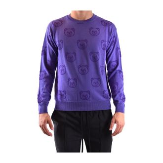 Moschino Rundhals-Strickware - - Knitwear - Herren - Lila - L