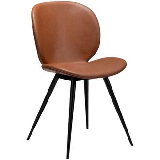 ebuy24 Cloud Dan-Form Esszimmerstuhl PU-Kunstleder cognacfarben