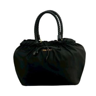Prada Sac Seau Vintage en Nylon Pre-owned - Femme - Pre-owned - Noir - Taille: ONE Size