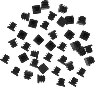 Angoily 30stücke Möbelbeine Plugs Dicke Quadratische Endkappen Für Tischfüße Für Stühle Möbel Und Fitnessgeräte Passgenaue Schutzstopfen Für Holzböden