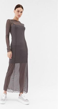 Brave Soul Kleid für den Alltag LDRJ-225DAISIE Grau Regular Fit