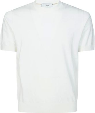 Paolo Pecora Homme, Tops, Blanc, Taille: M T-shirt ras du cou