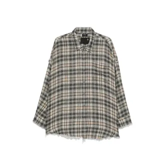 R13 Plaid-pattern Shirt