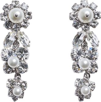 Simone Rocha Femme, Accessoires, Gris, Taille: ONE Size Daisy Cluster Earrings