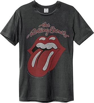 Amplified The Rolling Stones T Shirt Vintage Tongue Officiel Amplified Vintage Charcoal Size XXL